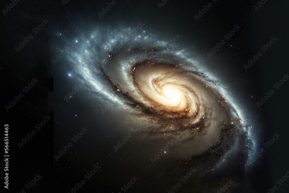 Spiral galaxy in space. Universe, stars and planets, Astronomy ...