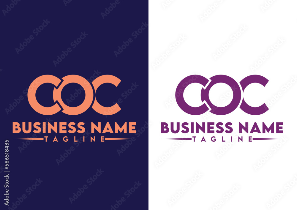 Poster Letter COC logo design vector template, COC logo – Wall Art ...