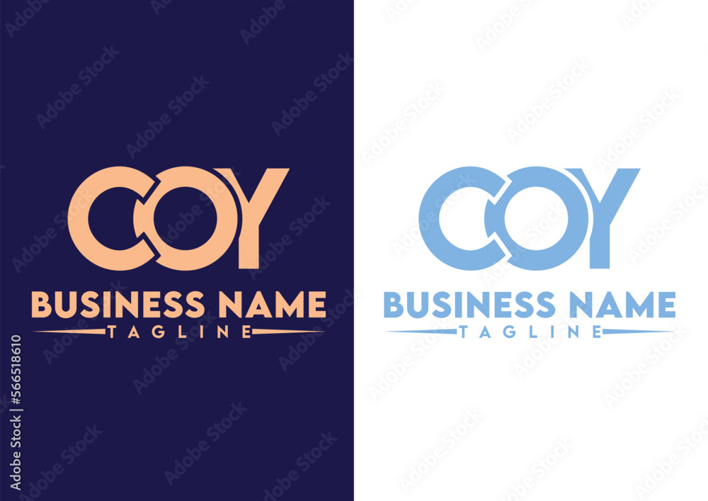 Letter COY logo design vector template, COY logo Stock Vector | Adobe Stock
