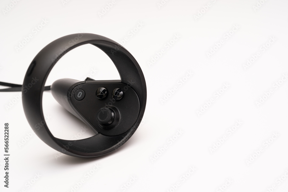 oculus rift touch controller isolated on white background. virtual ...