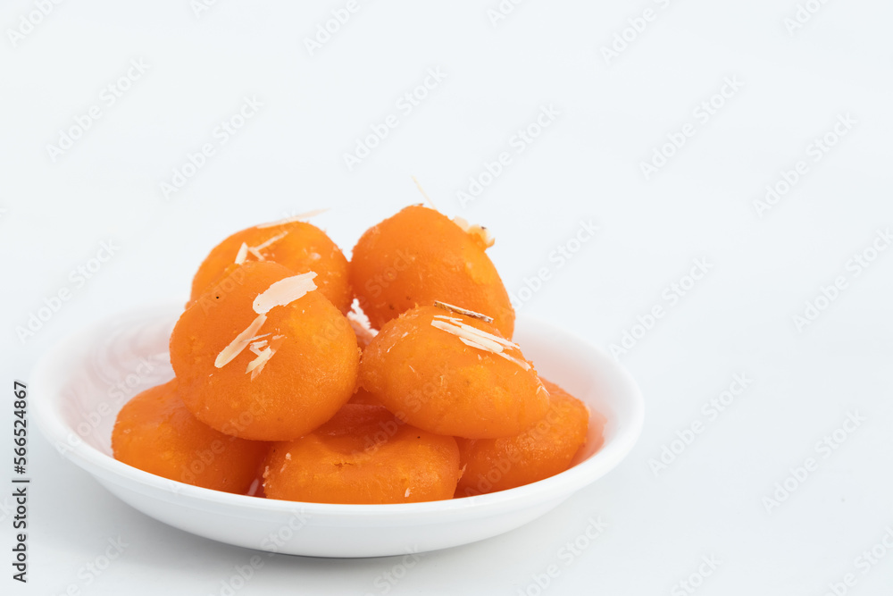 Indian Bengali Mithai Orange Kheer Mohan Also Called Khira Mohan ...