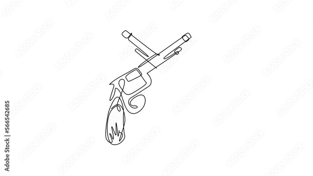 Animated self drawing of single continuous line draw pair of crossed ...