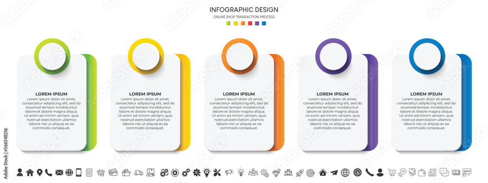 Steps business data visualization timeline process infographic template ...