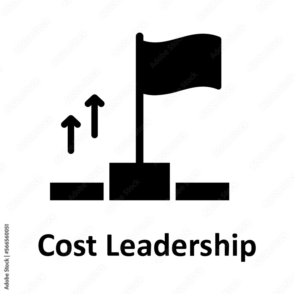 Cost, cost leadership Vector Icon Stock Vector | Adobe Stock
