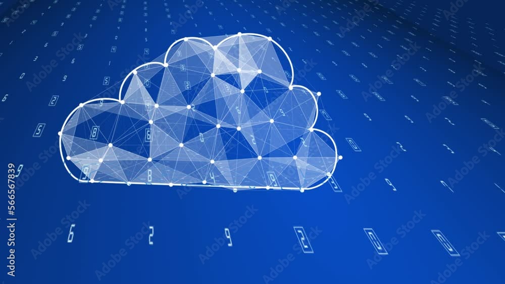 Cloud computing concept. Communication network. Cloud and edge ...