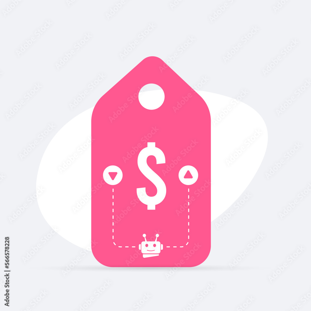 Vecteur Stock Ai Driven Dynamic Pricing Strategies Concept Ai Pricing Optimization For Online E