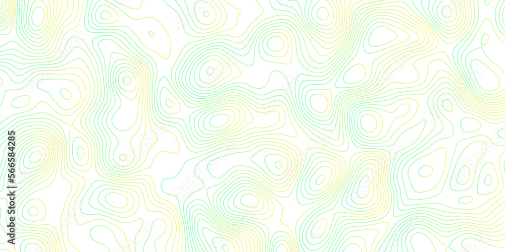 Abstract 3d Topographic map background with wave line. gradient ...