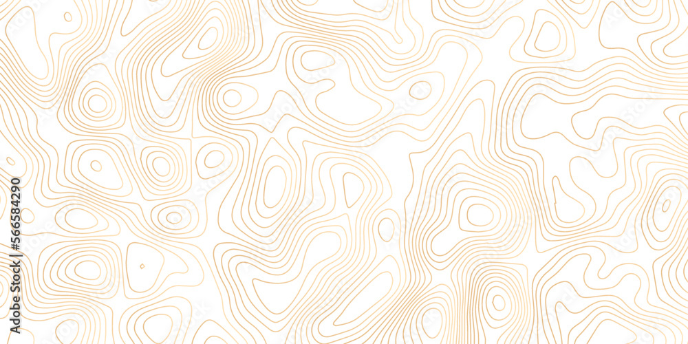 Abstract 3d Topographic map background with wave line. gradient ...