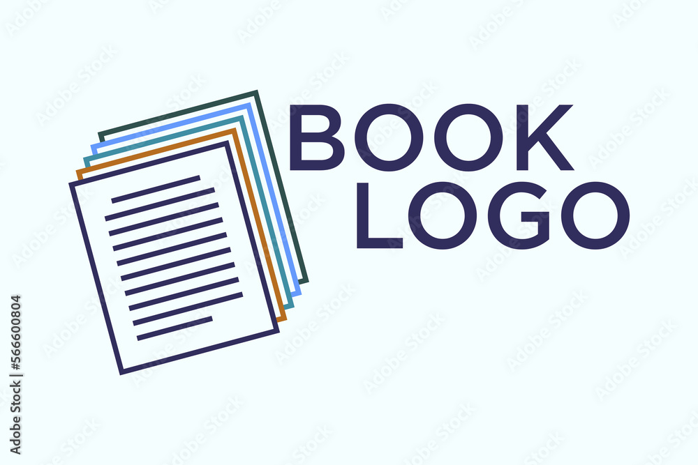 Open Book Logo Stock Vector | Adobe Stock