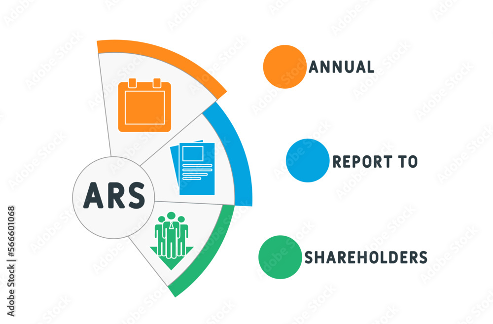 ARS - Annual Report to Shareholders acronym. business concept ...