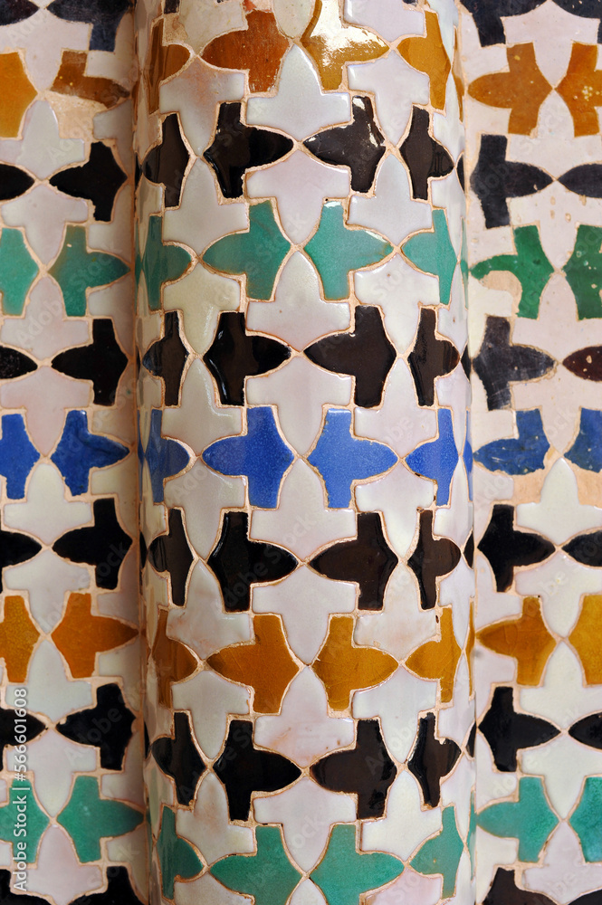 Arabic mosaic. Al Andalus tiles. Granada tiles. Arabic tiles from Spain ...