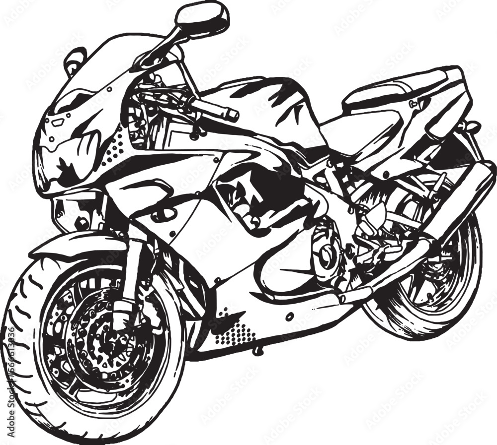 Drag race outline illustration for poster, digital printing, for ...