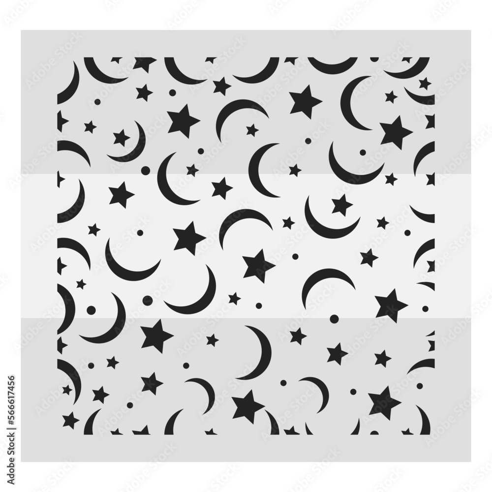 Moon Pattern, Seamless background Pattern With Moon, Moon Pattern, Moon ...