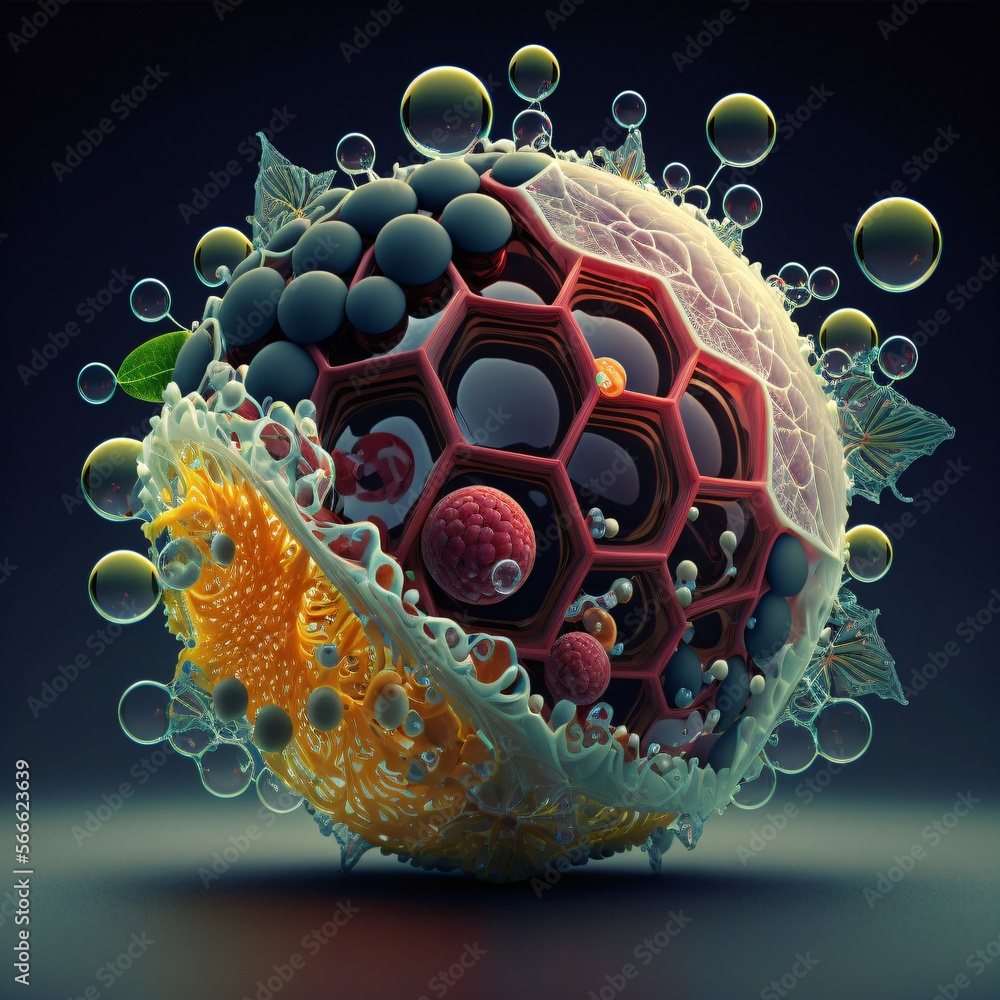 micrograph of nanoparticles, nanobiotechnology, generative ai Stock ...