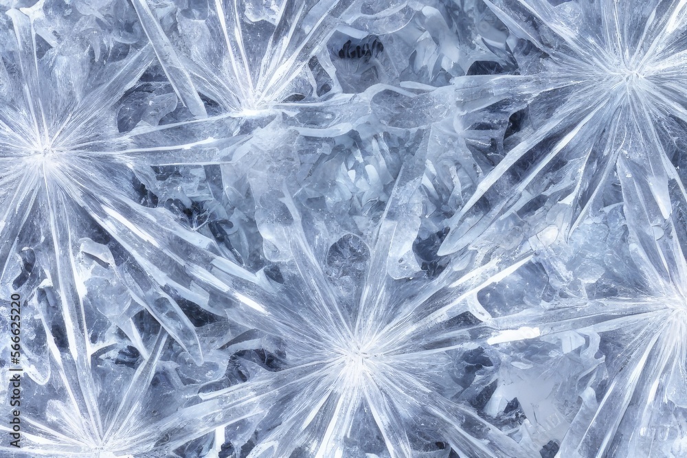High-Resolution Image of Ice Crystals Texture Background, Showcasing ...