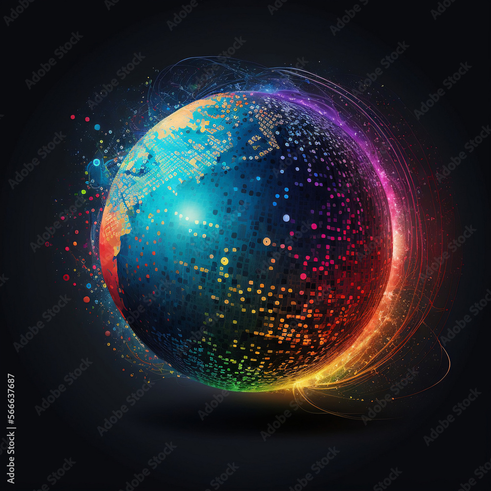 Technology binary web glob background. virtual concept.world network ... Technology binary web glob background. virtual concept.world network ...