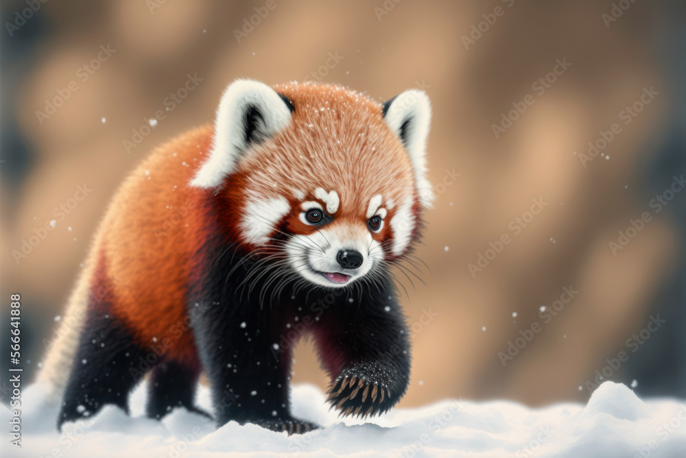 Red Panda Walking