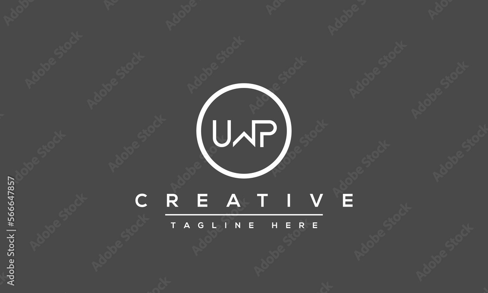 UWP Alphabet letter icon logo, UWP monogram illustration symbol. Stock ...