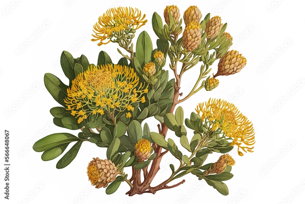 in which the root is a source of gold (rhodiola rosea). Botanical ...
