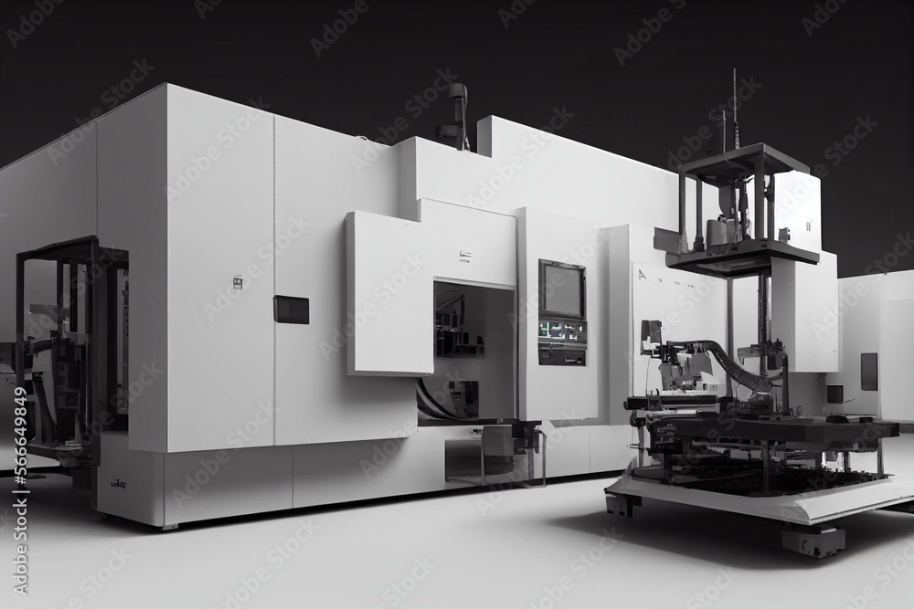 The 3D printing machine operation. The 3D rapid prototype processing ...