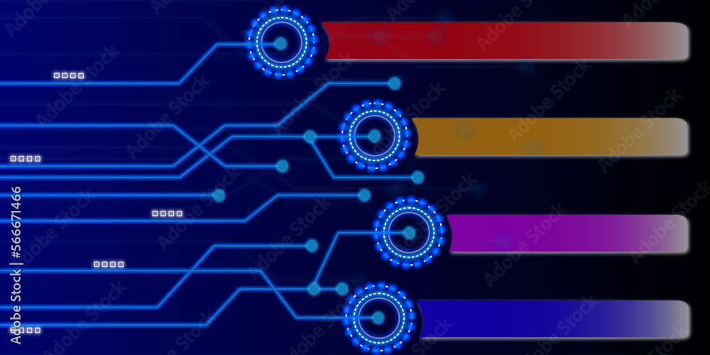 AI(Artificial Intelligence) infographic. AI cyber space with ...