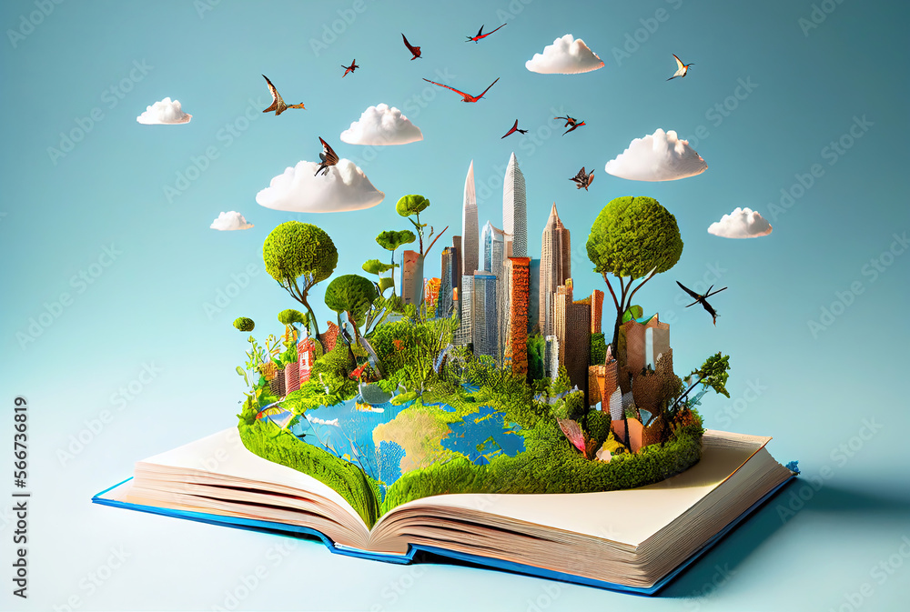 Poster Generative AI illustration of ecological and sustainable – Wall ...