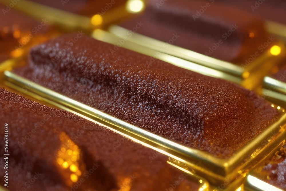 High-Resolution Image of Luxury Chocolates Scene with Gold Details ...