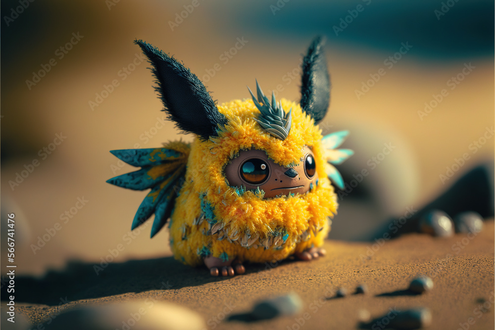 Yellow minion - Mini creatures series - Miniature Yellow creature ...