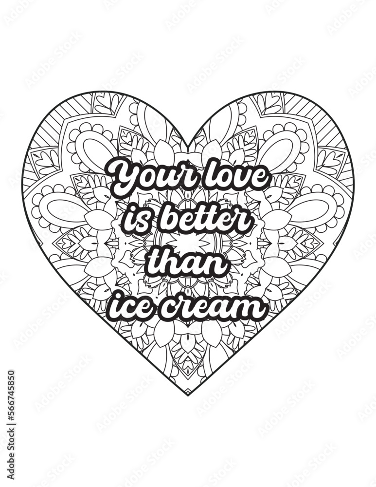 Heart Mandala flower for adult coloring book.Coloring for adults and ...