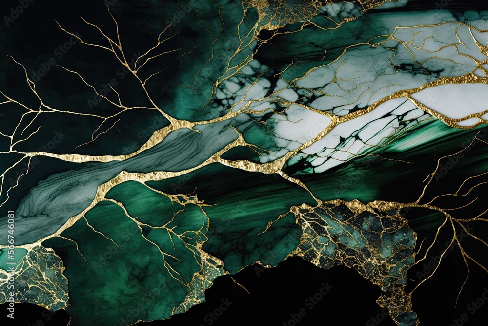 Natural Green and Gold marble texture for skin tile wallpaper luxurious ...