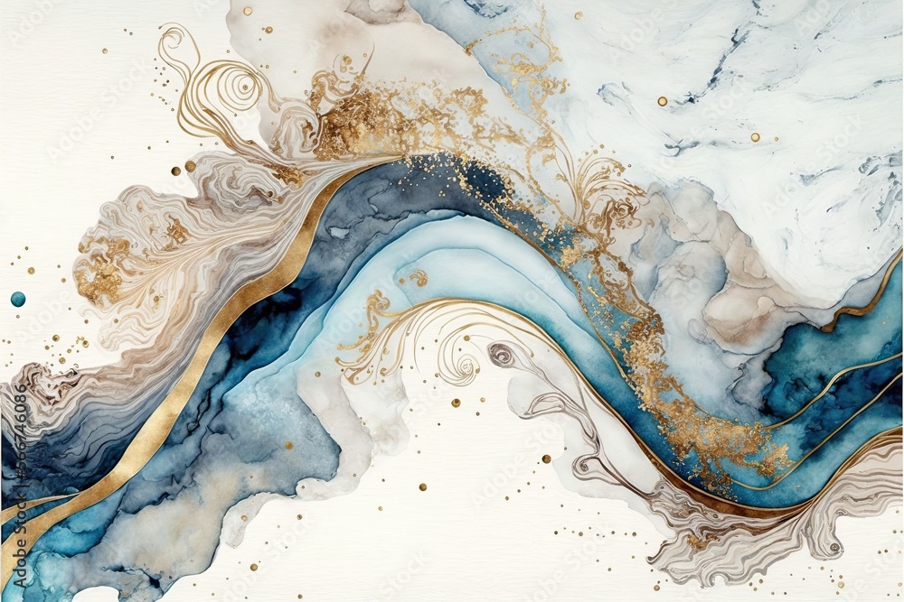 Natural Blue and Gold marble texture for skin tile wallpaper luxurious ...