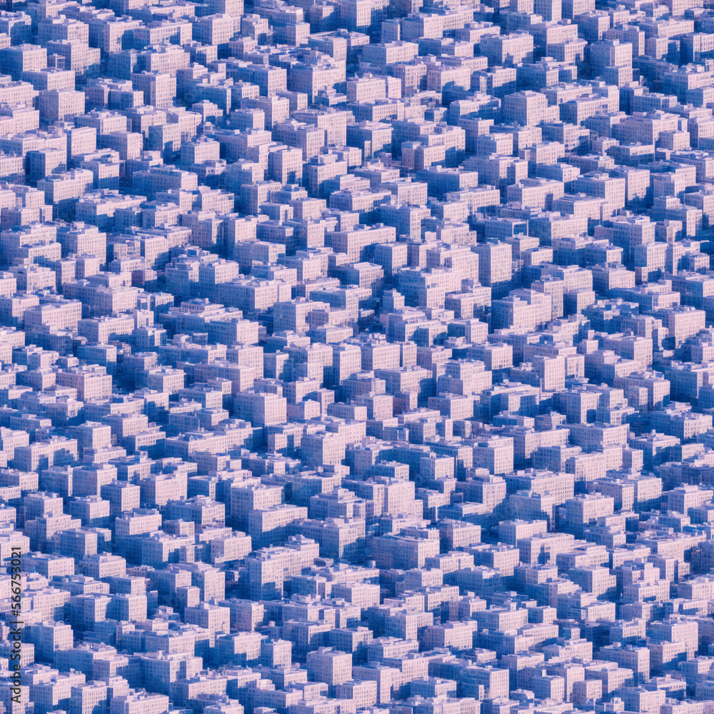 City Scape Seamless Pattern. City TIle Background. Downtown landscape ...