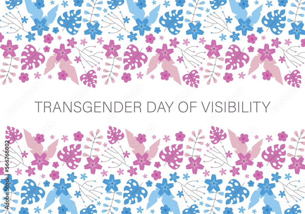Transgender Day of Visibility. Gender identities background ...