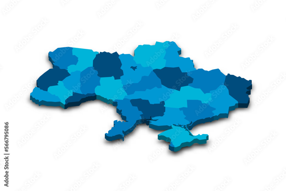 Fototapeta mapa świata dla dzieci Ukraine political map of ...