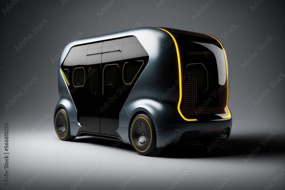 Future of urban autonomus mobility, AV city taxi / cab / car, AV ...
