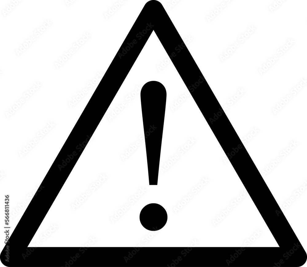 Triangular Danger Warning Exclamation Mark Icon or Attention or System ...