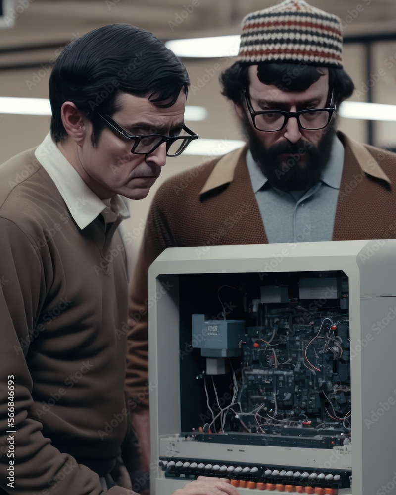 Computer pioneers working in early computer systems in the 70s ...