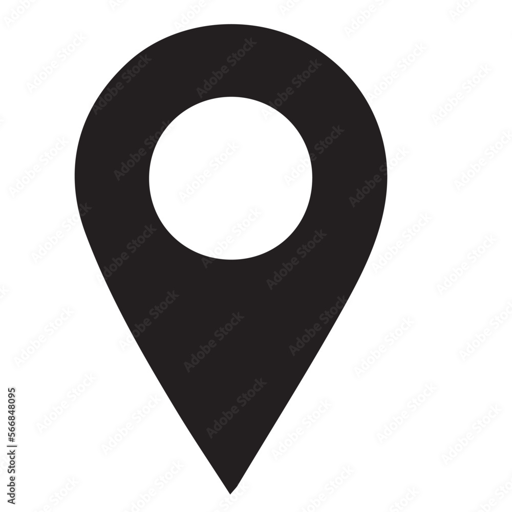 CHECKIN ICON, CHECK IN ICON, Location pin icon. Map pin place marker ...