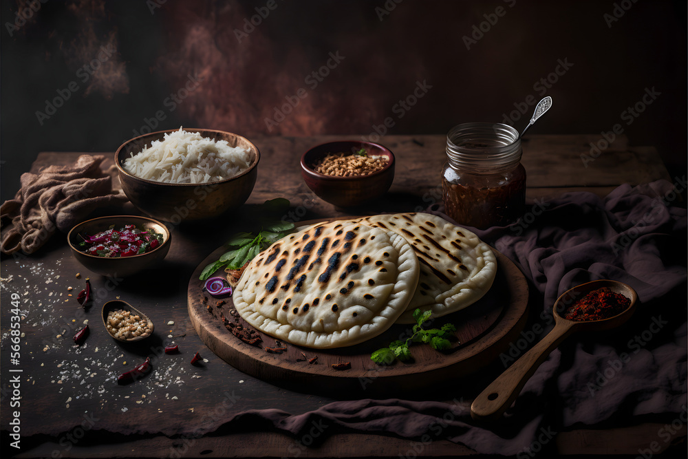 ภาพประกอบสต็อก delicious flavors of Latin America with our Pupusas food ...