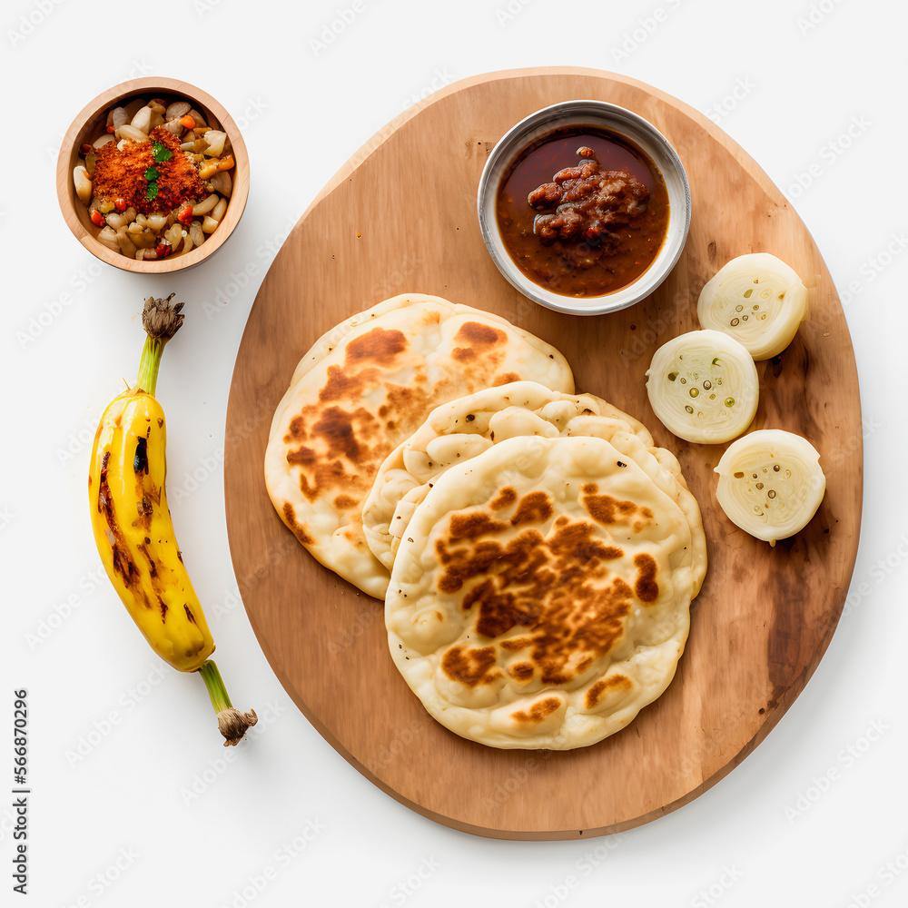 Pupusas on white background food photography. High-quality images ...