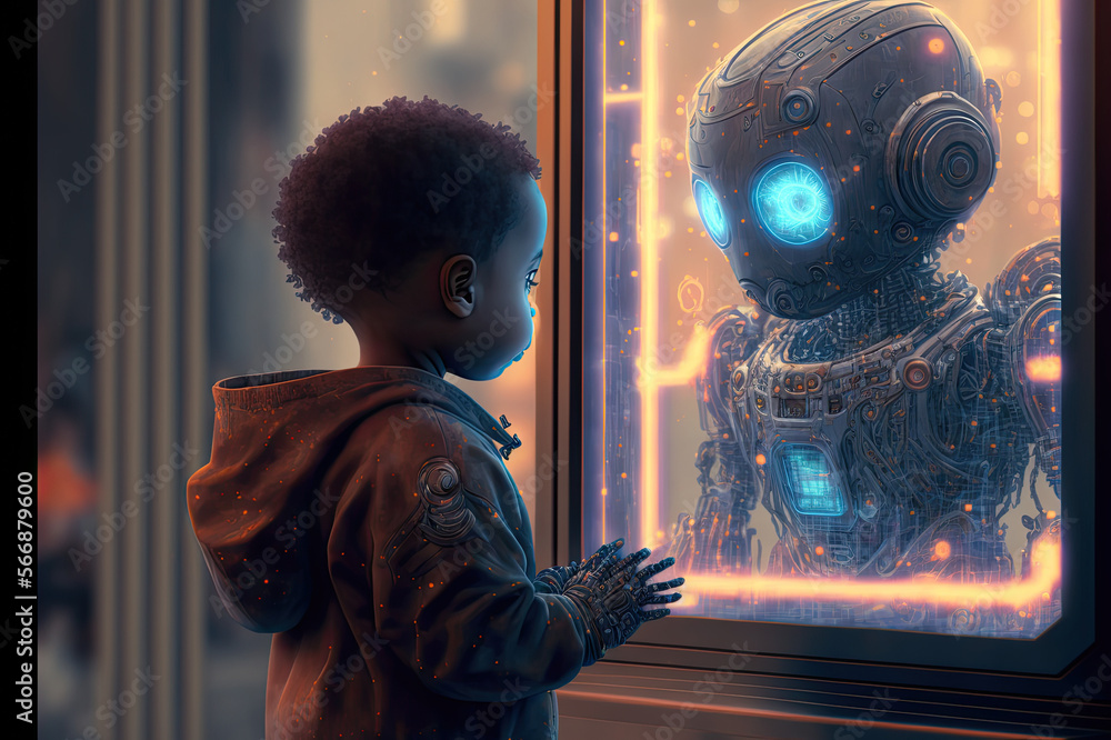 child, cute, Robot, Artificial Intelligence, AI, Chatbot, droid ...