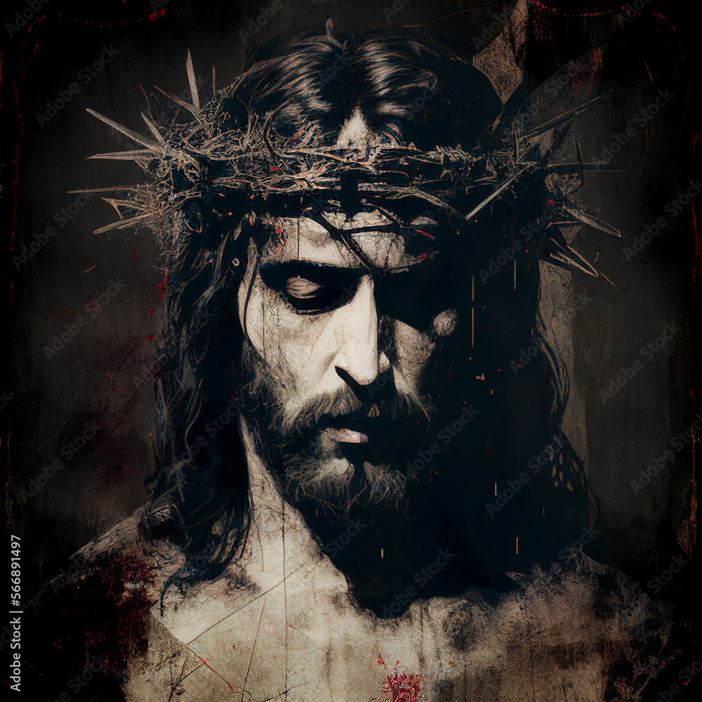 Painting Of Jesus With A Crown Of Thorns Background,, 45% OFF Painting Of Jesus With A Crown Of Thorns Background,, 45% OFF