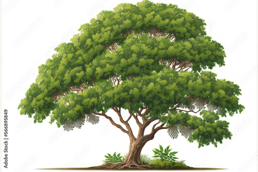 Tropical tree in northeastern Thailand known as the Wild Almond ...