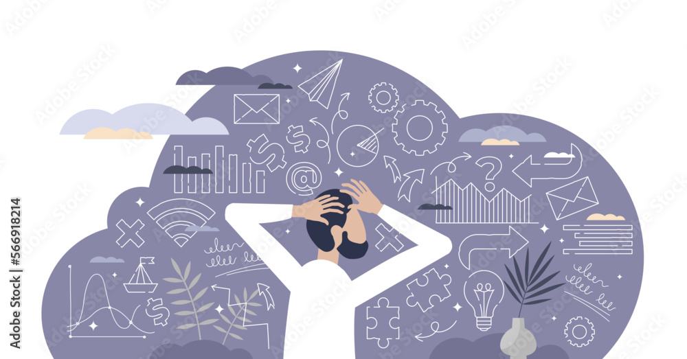 Business decisions mess and information data chaos as strategy ...