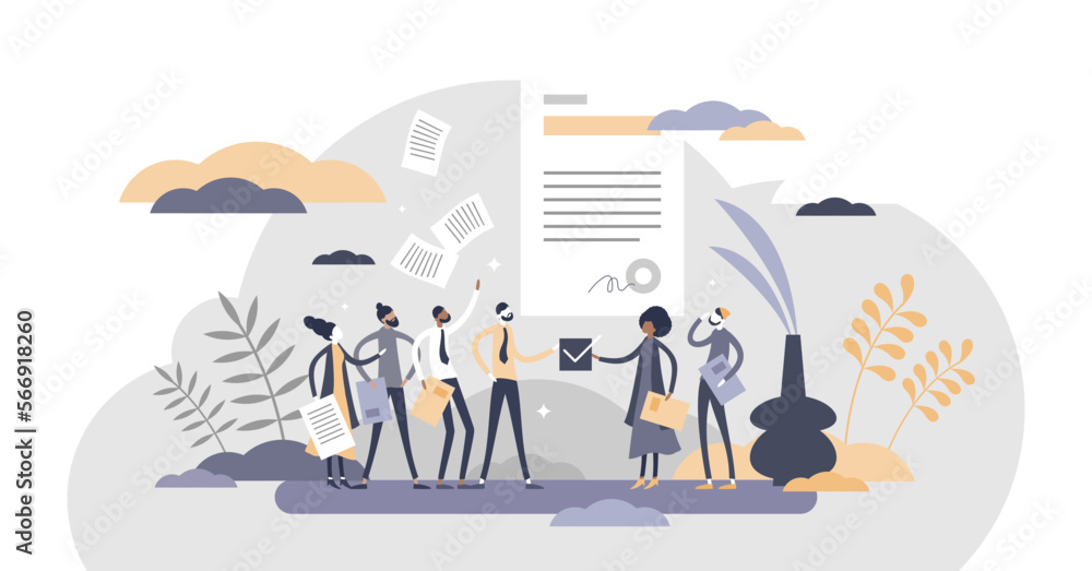 Conclusion contract as company deal solution paperwork tiny persons ...