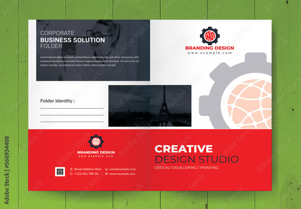 Creative Design Studio Presentation Folder Design Stock Template ...