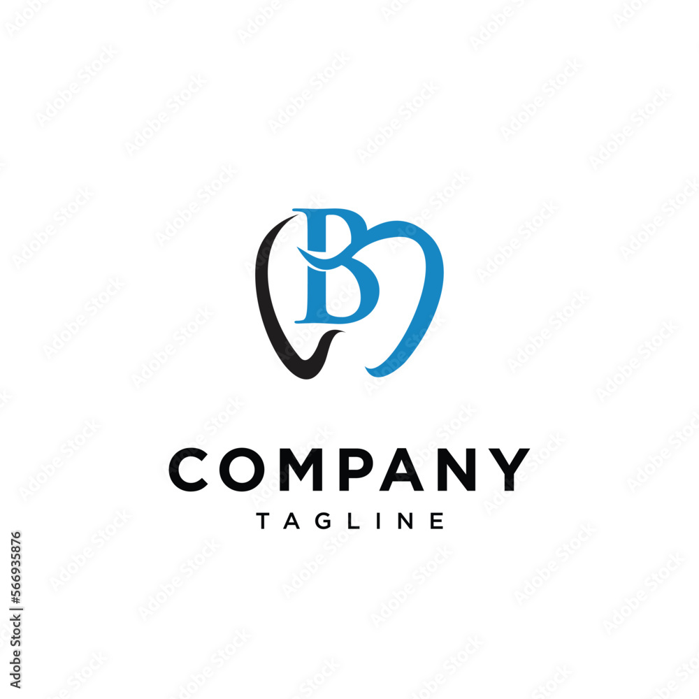 Letter B dental Dentist logo vector icon template.eps Stock Vector ...
