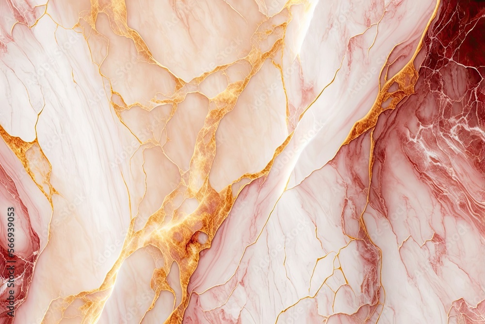 red and gold marble stone texture, generative ai composite Stock ...