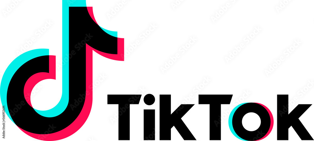 Tik Tok glitch icon of social media. PNG. Tik Tok icon. tik tok ...