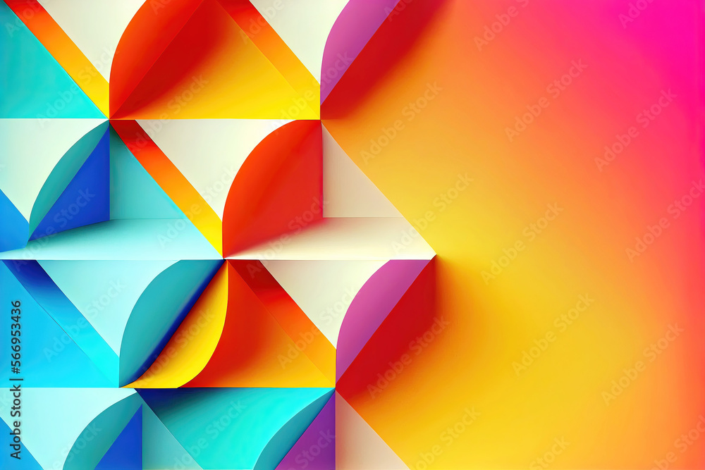 Colorful abstract background wallpaper with geometric structures in ...